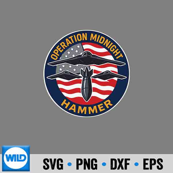 midnight hammer flag SVG, Operation Midnight Hammer Usa Flag Midnight ...
