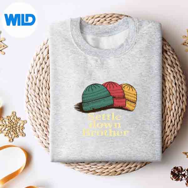 Settle Down Brother 3 Beanies SVG Cut File - WildSvg