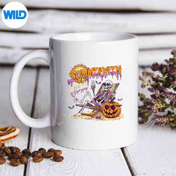 summerween skeleton vibes SVG, Summerween Vibes Skeleton Pumpkin Spooky ...