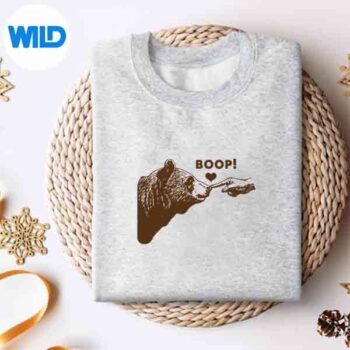 Bear Boop SVG, Vintage Bear Finger Touching Nose Boop SVG - WildSvg