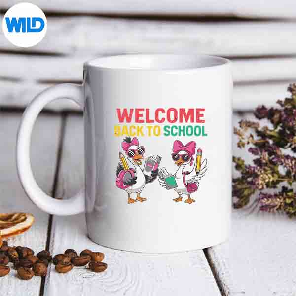 Welcome Back To School Cute Duck Preschool Teachers Students SVG PNG ...