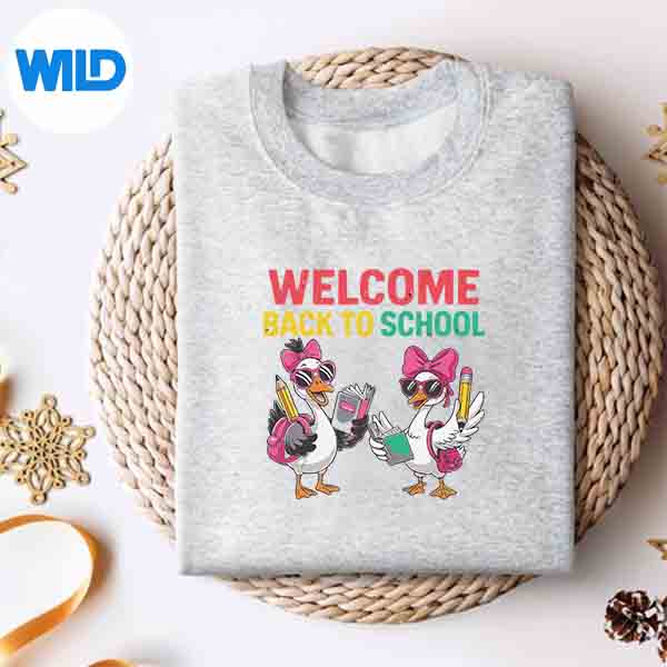 Back Duck SVG, Welcome Back To School Cute Duck Preschool Teachers ...
