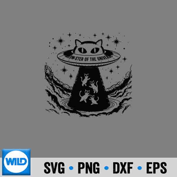 Alien Cats Space SVG, Alien Ufo Abducting Cats Space Meme SVG - WildSvg