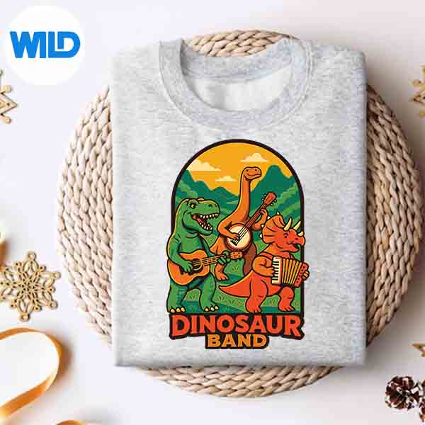 Dino Band Stage SVG, Dino Band Rocking The Prehistoric Stage Love ...