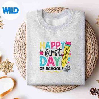 First Day Pencil SVG, Happy First Day Of School Pencil Teacher Back To ...