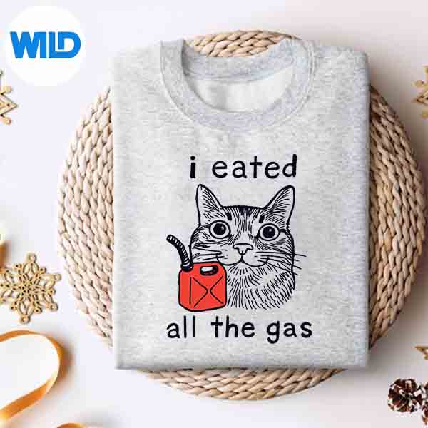 Gas Cat Meme SVG, I Eated All The Gas Cat Meme Lovers Gas Guzzler SVG ...