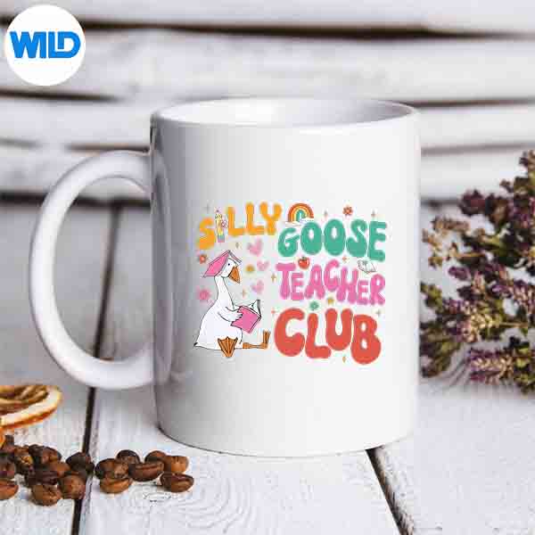 Goose Teacher Animal SVG, Silly Goose Teacher Club Animal Lover Teacher ...
