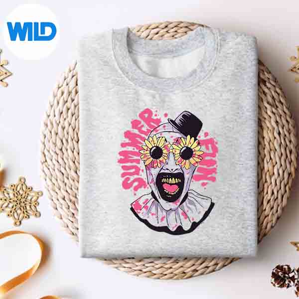 Terrifier Summer Clown SVG, Terrifier Summer Fun Sunglasses Art The ...