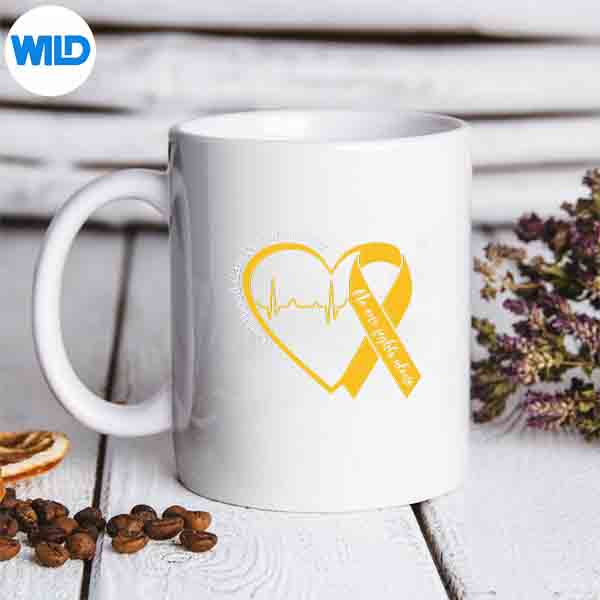 Childhood Cancer SVG, Childhood Cancer Awareness Gold Heart Ribbon SVG ...