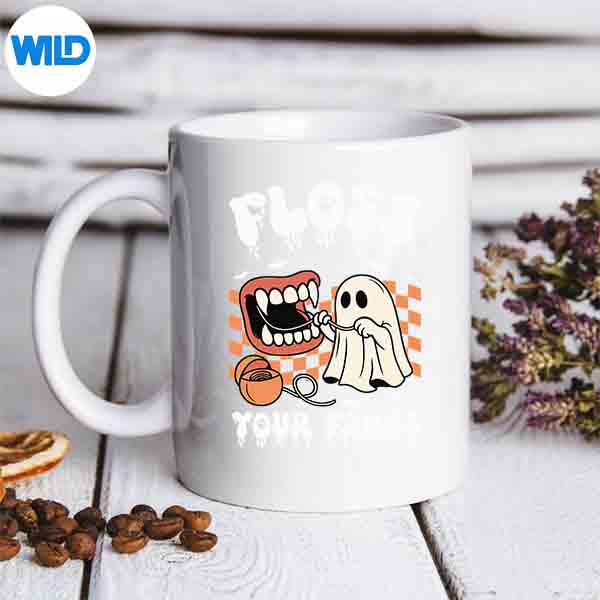 Floss Retro SVG, Floss Your Fangs Retro Funnyth Dentist Spooky ...
