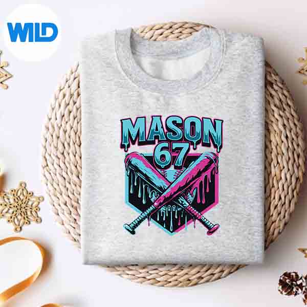 Mason 67 Ice Cream Drip Baseball Meme Digital Design - WildSvg
