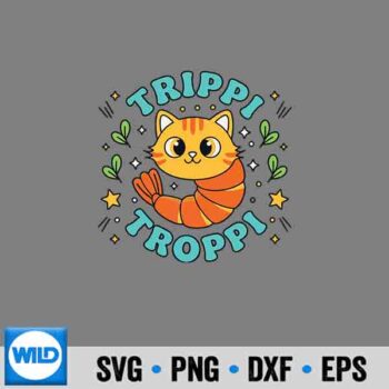 Trippi Troppi SVG, Trippi Troppi Kawaii Cat Shrimp Italian Brainrot SVG ...