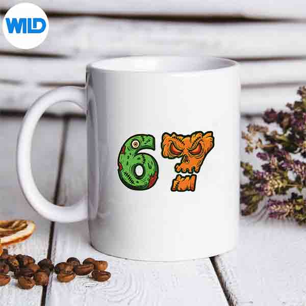 67 Zombie SVG, 67 Zombie Pumpkin Six Seven Halloween Meme Costume SVG ...