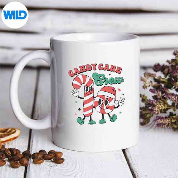 Candy Cane Crew Christmas Holiday Design for Cricut - WildSvg
