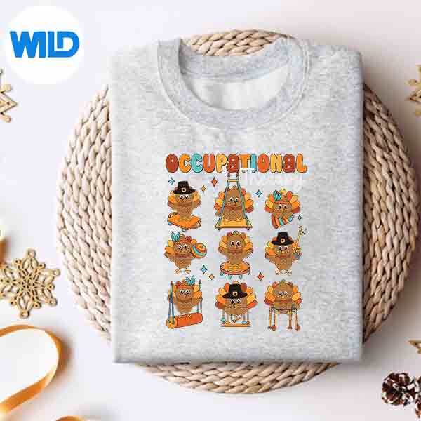 Turkey Therapy SVG, Cute Turkey Occupational Therapy Ot Therapist ...