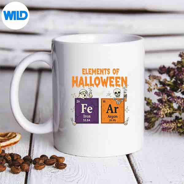 Halloween Chemistry SVG, Elements Of Halloween Fear Periodically ...