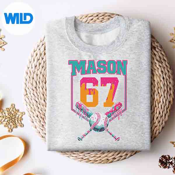 Mason 67 SVG, Trendy Mason 67 Mem Ice Cream Drip Baseball Costume SVG ...