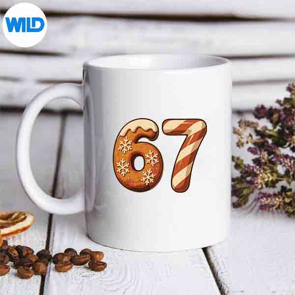 67 Gingerbread SVG, 67 Six Seven 67 Gingerbread Candy Cane Christmas ...