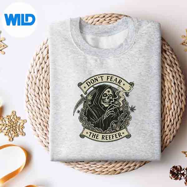 Reefer Grim SVG, Dont Fear The Reefer Grim Reaper Marijuana SVG - WildSvg