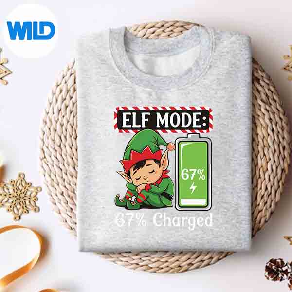 Elf Mode SVG, Elf Mode 67 Charged Christmas SVG - WildSvg