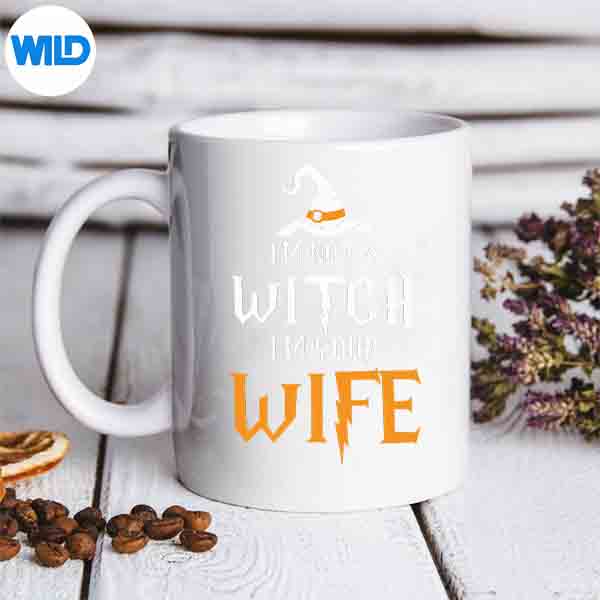 Witch Wife SVG, Im Not A Witch Im Your Wife Matching Couples Halloween ...