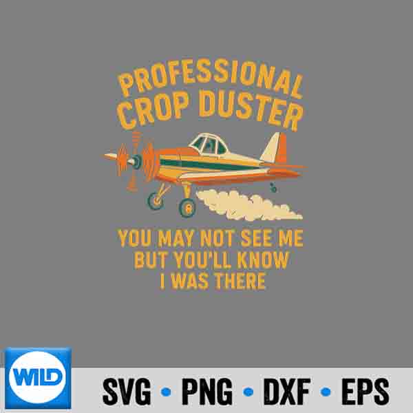 Professional Crop Duster Crop Dusting Airplane Pilot Digital Design ...