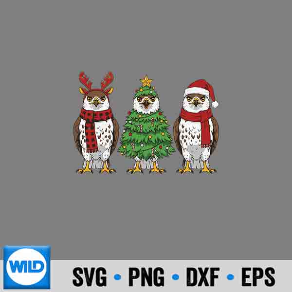 Christmas SVG, Retro Christmas Hawk Santa Reindeer SVG - WildSvg