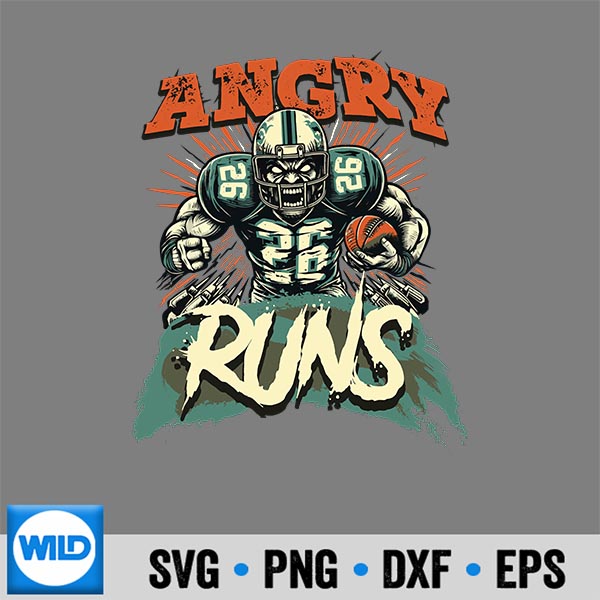 Angry Runs SVG, Angry Runs Good Morning Football Sports Lover Football ...