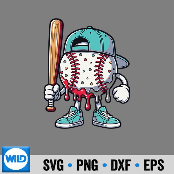 Baseball Life Style 101 Youth Drip Baseball SVG PNG Digital Download ...