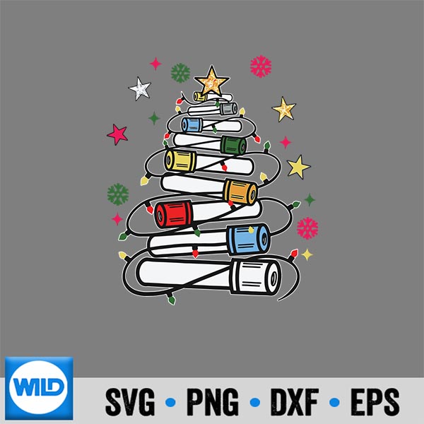 Phleb Tree SVG, Blood Tube Christmas Tree Phlebotomist Tech Phleb Tech ...