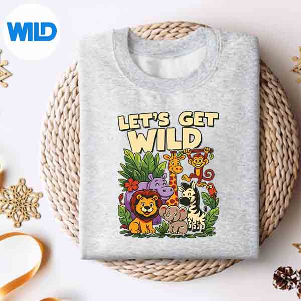 Wild Jungle Safari SVG, Lets Get Wild Jungle Animal Safari A Day At Zoo ...