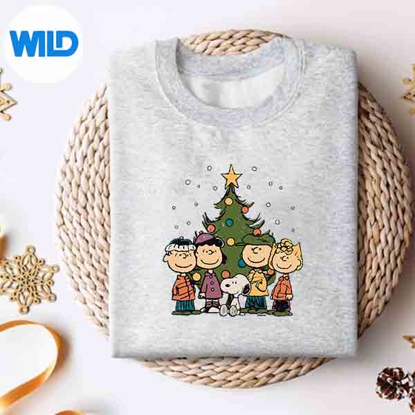 Peanuts Xmas SVG, Peanuts Peanuts Christmas Group Vintage SVG - WildSvg