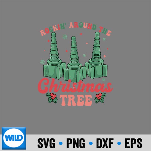 RT Christmas SVG, Rockin Around The Christmas Tree Respiratory ...