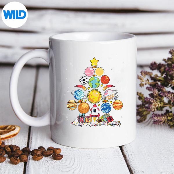 Planet Tree SVG, Solar System Christmas Tree Planet Astronomy Science ...