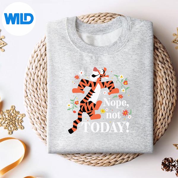 Winnie The Pooh Tigger Nope Not Today Design for Cricut - WildSvg
