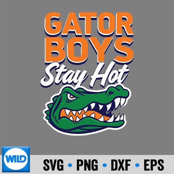 Gator Florida SVG, Gator Stay Hot Bold Retro Alligator SVG - WildSvg